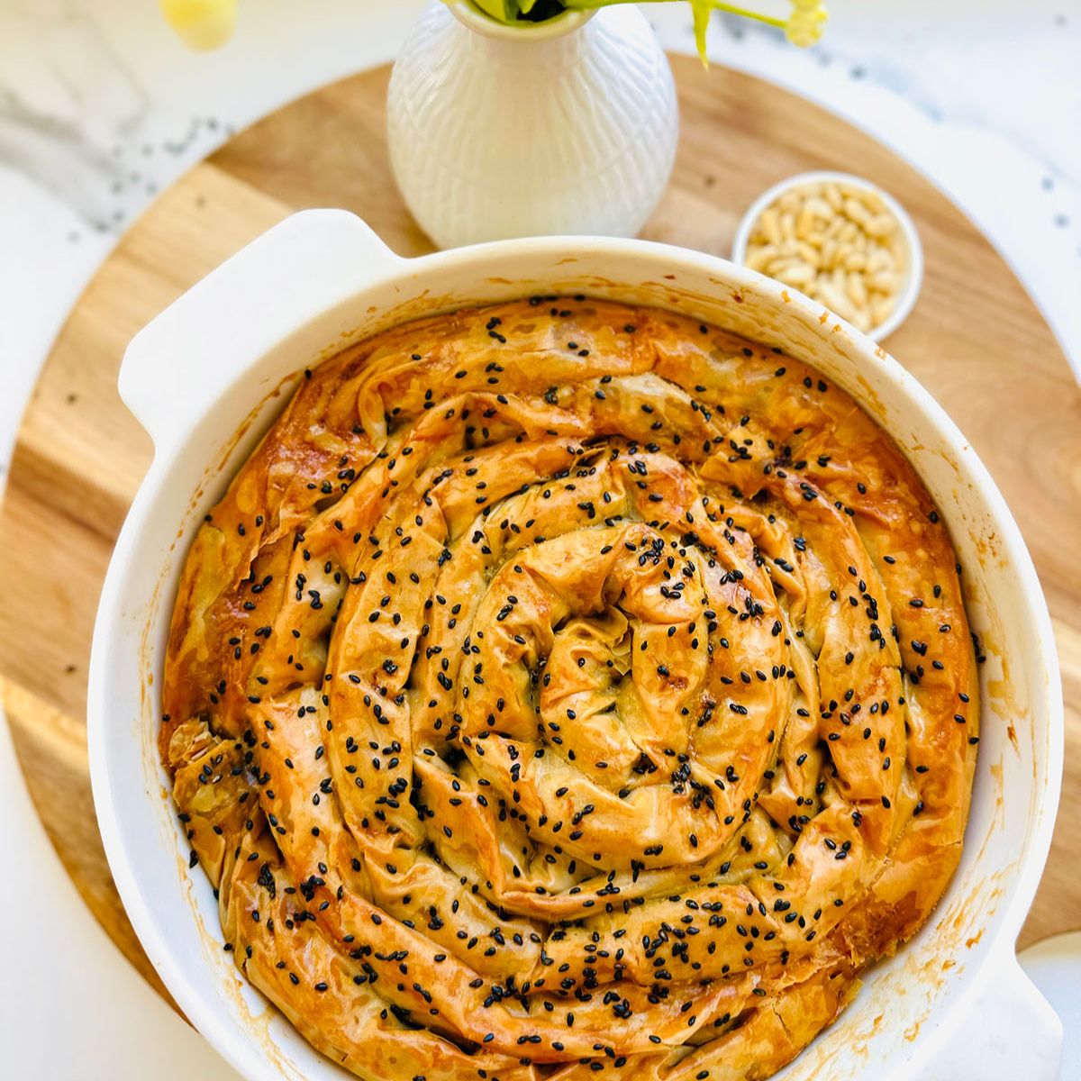 Lamb & Roasted Pine Nut Borek - Galore Of Flavors