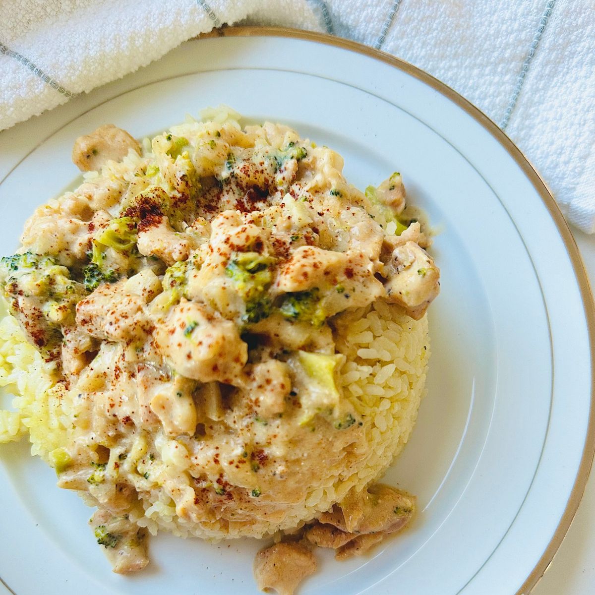 Creamy Chicken Broccoli and Rice - Galore Of Flavors